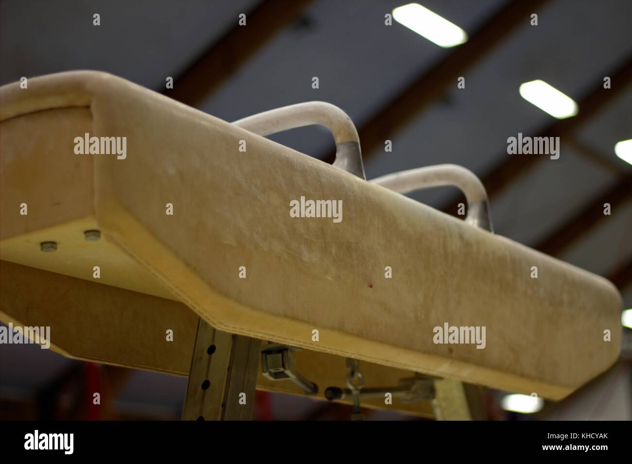 Gymnastic equipment at a gymnastic competition in the Faroe Islands ...