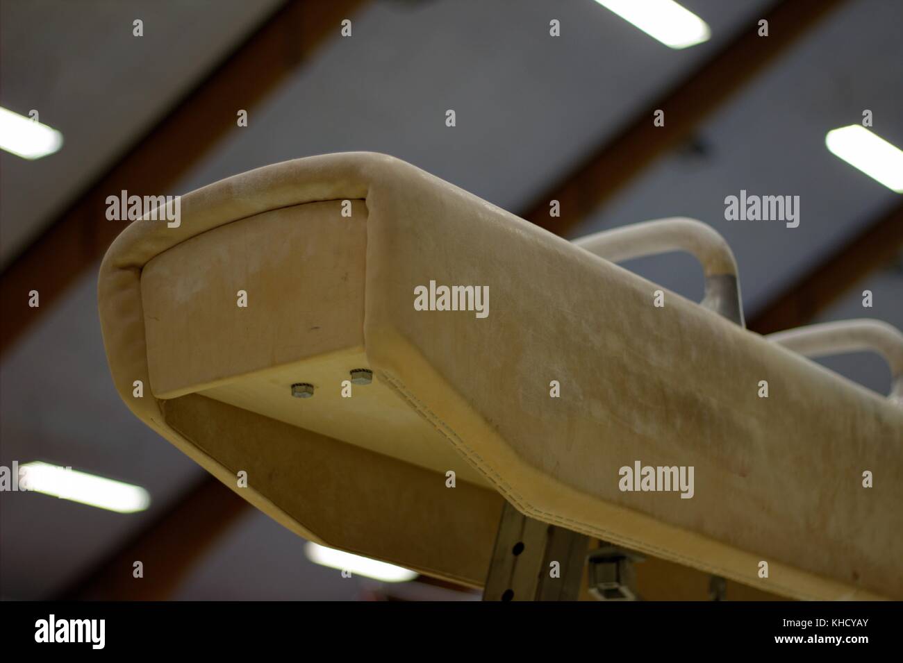 Gymnastic equipment at a gymnastic competition in the Faroe Islands ...