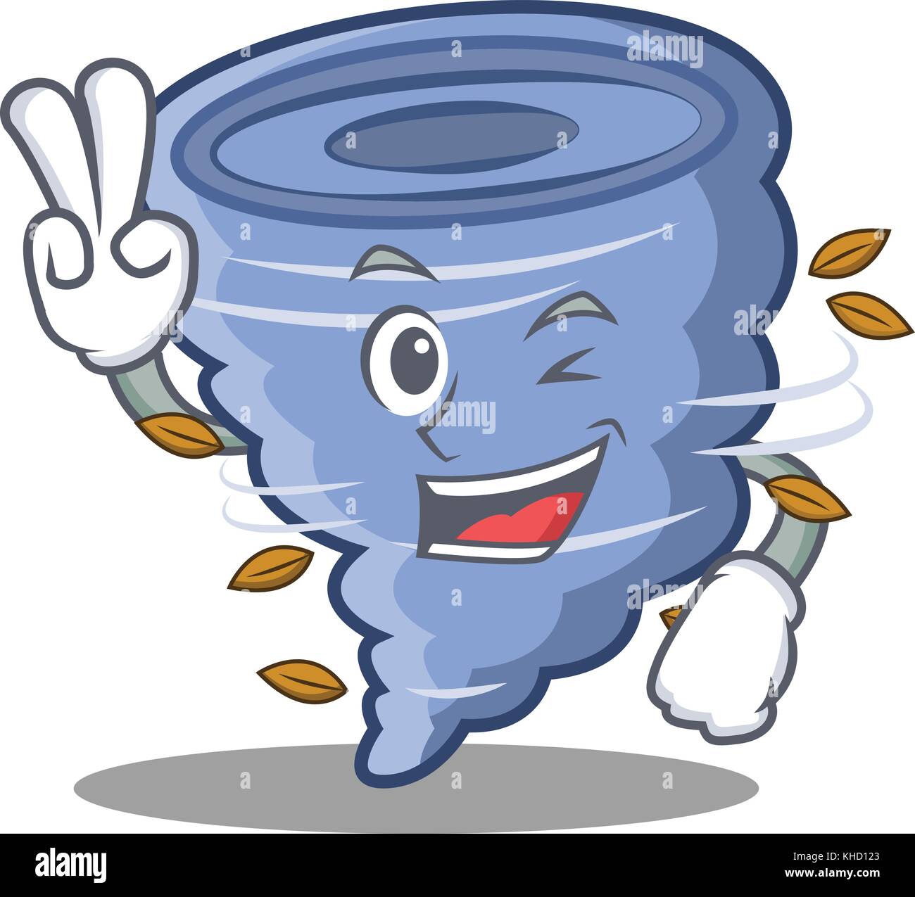 Two finger tornado character cartoon style Stock Vector Image & Art - Alamy