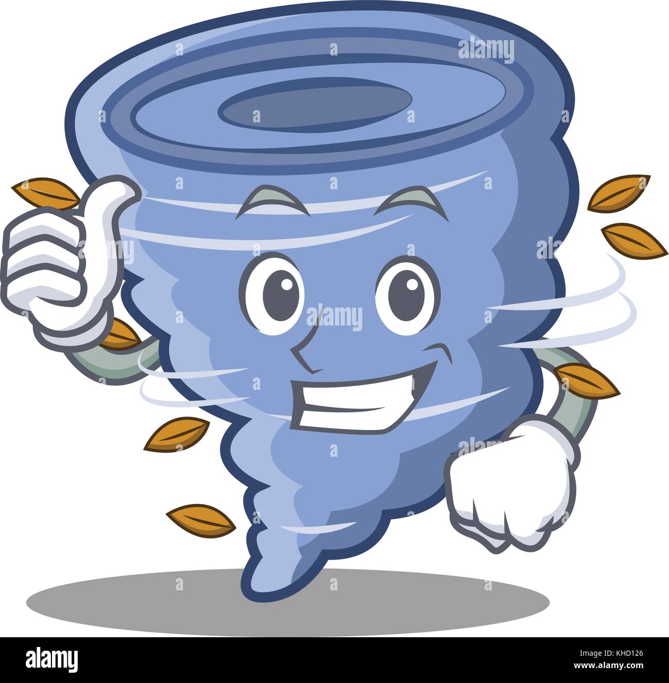 Thumbs up tornado character cartoon style Stock Vector Image & Art - Alamy