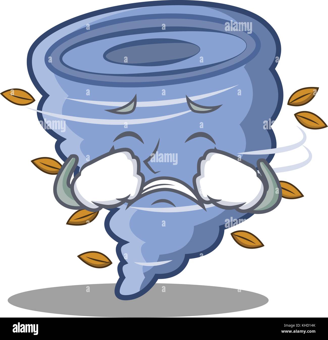 Crying tornado character cartoon style Stock Vector Image & Art - Alamy