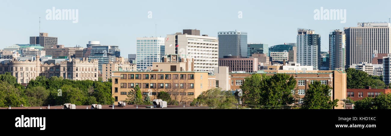 Architecture of Ottawa - panoramic view. Ottawa, Ontario, Canada Stock ...