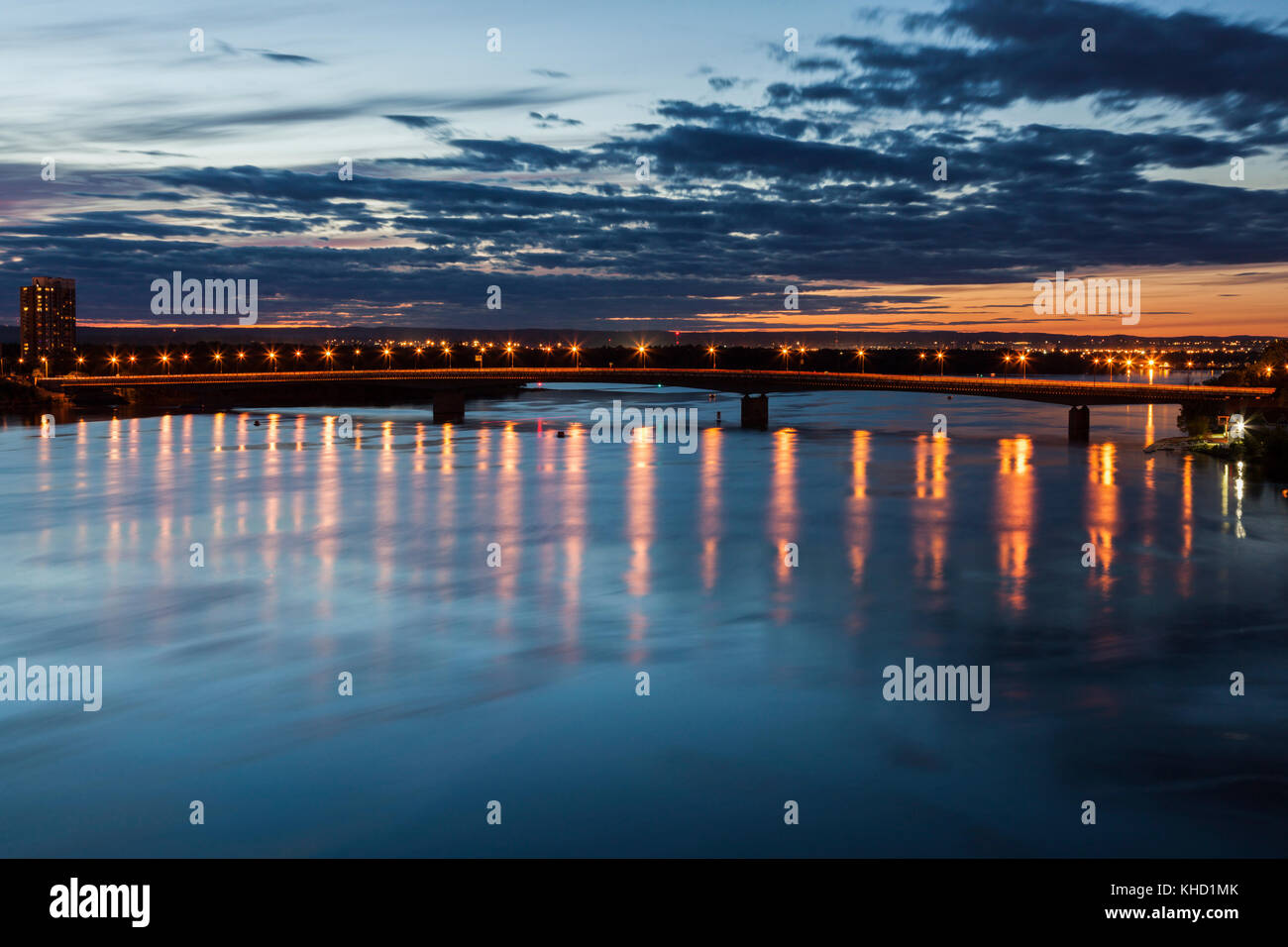 Ottawa River between Ontario and Quebec. Ottawa, Ontario, Canada Stock ...