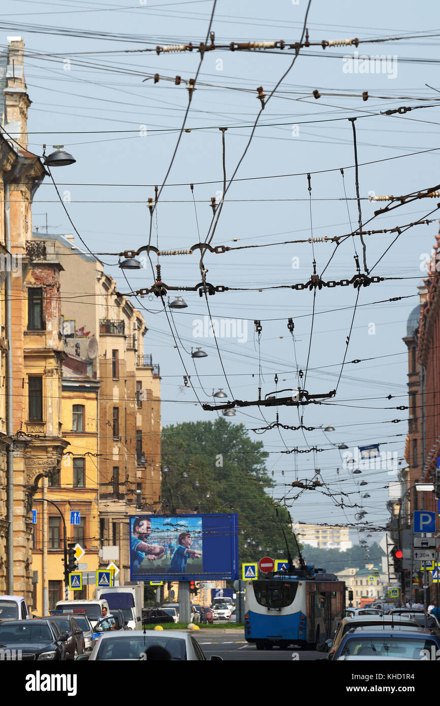 Wires for trams hi-res stock photography and images - Alamy
