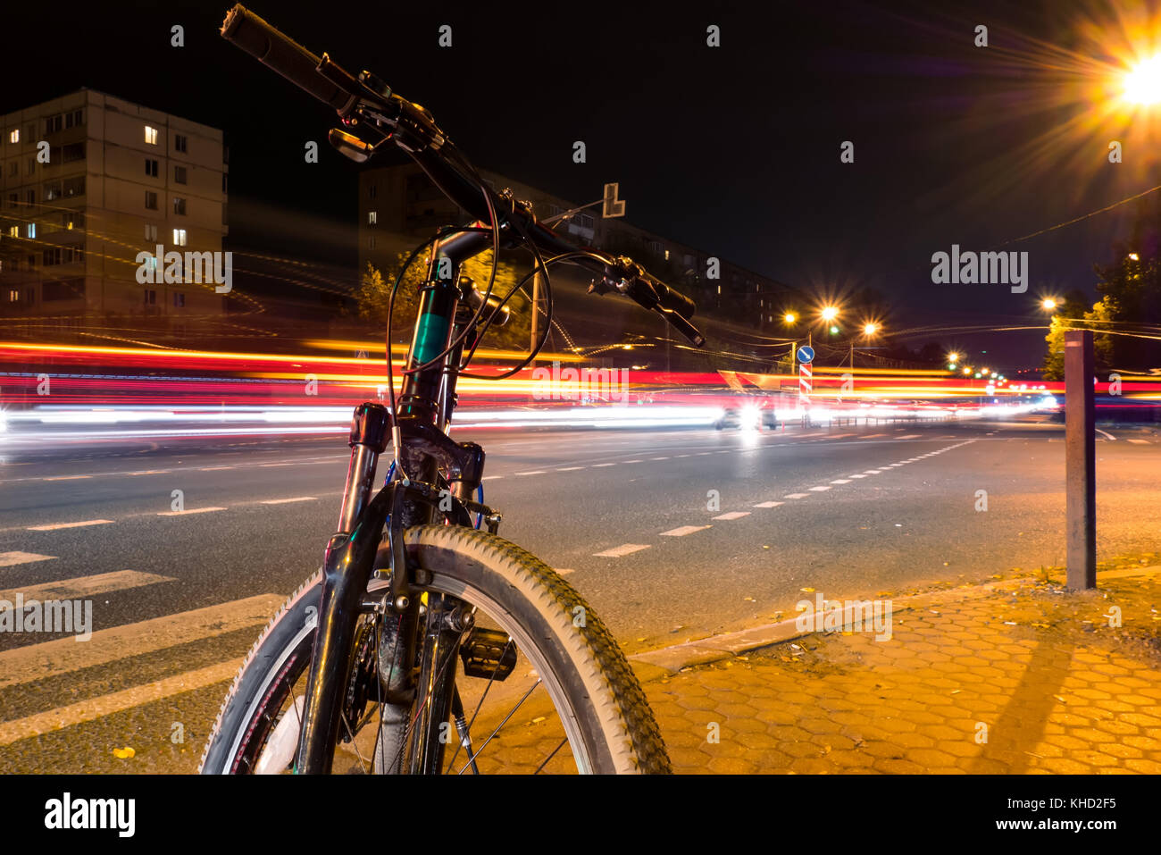 Woman movement night street hi-res stock photography and images - Alamy