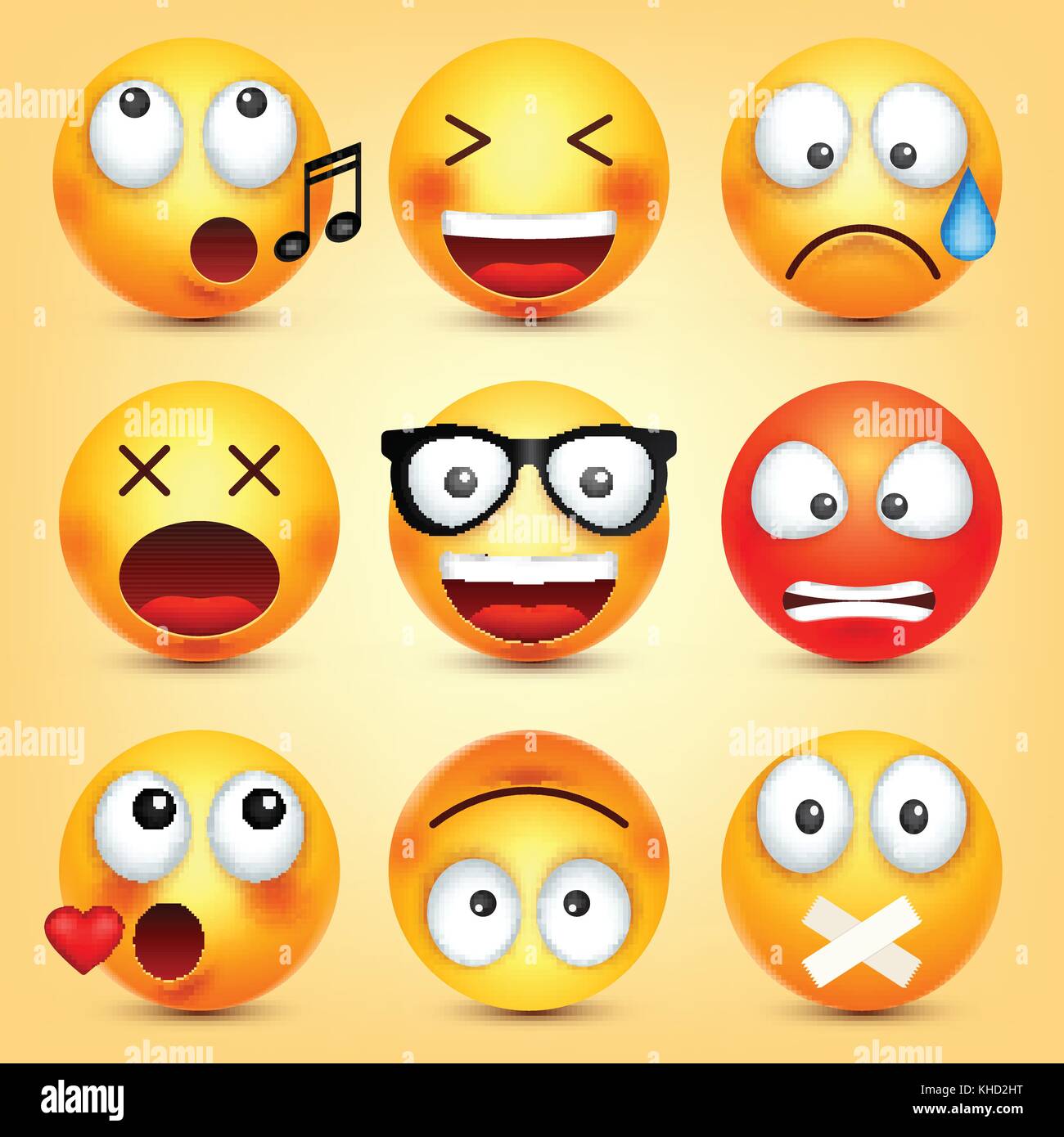 3d emoticons hi-res stock photography and images - Alamy