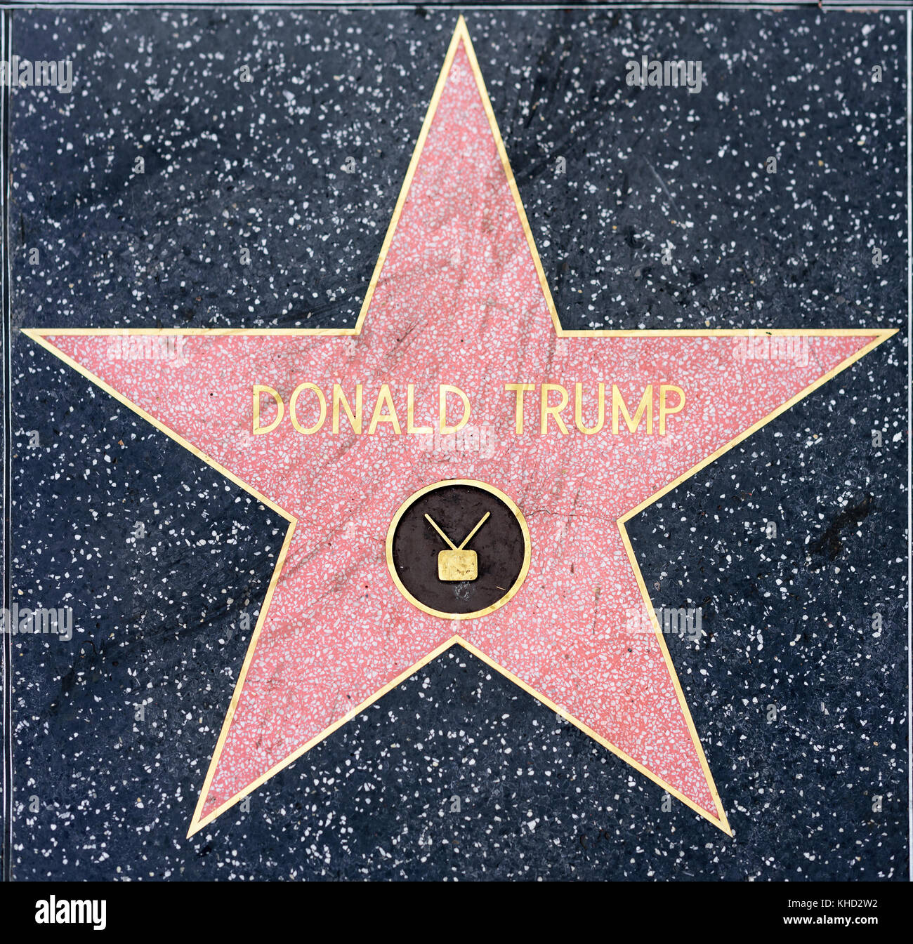 HOLLYWOOD, CA - DECEMBER 06: Donald Trump star on the Hollywood Walk of ...