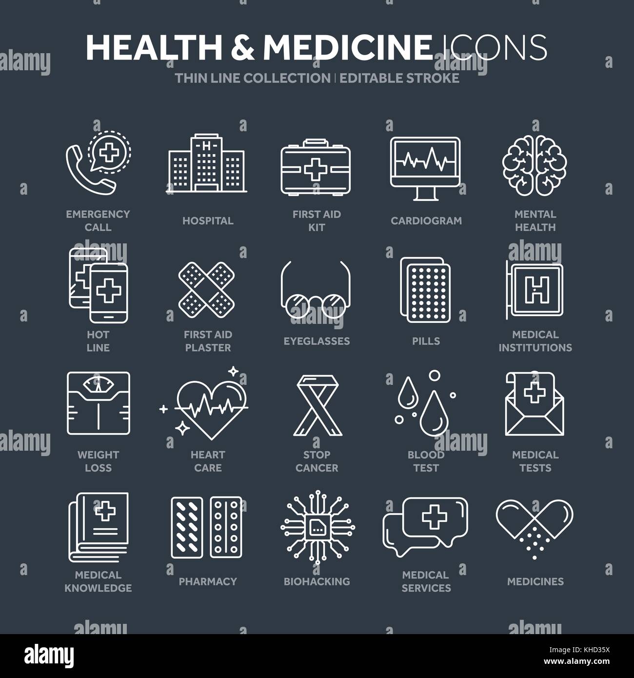 Health care, medicine. First aid. Medical blood tests and diagnostic ...