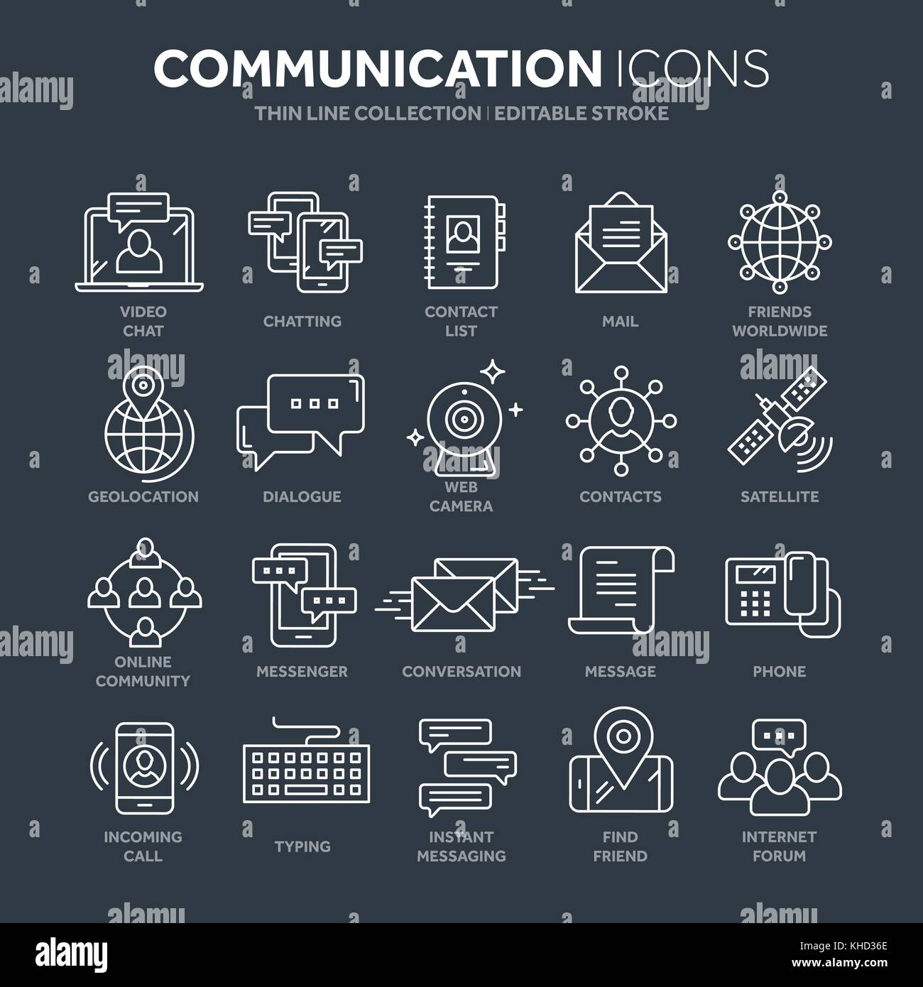 Communication. Social media. Online chatting. Phone call, app messenger ...