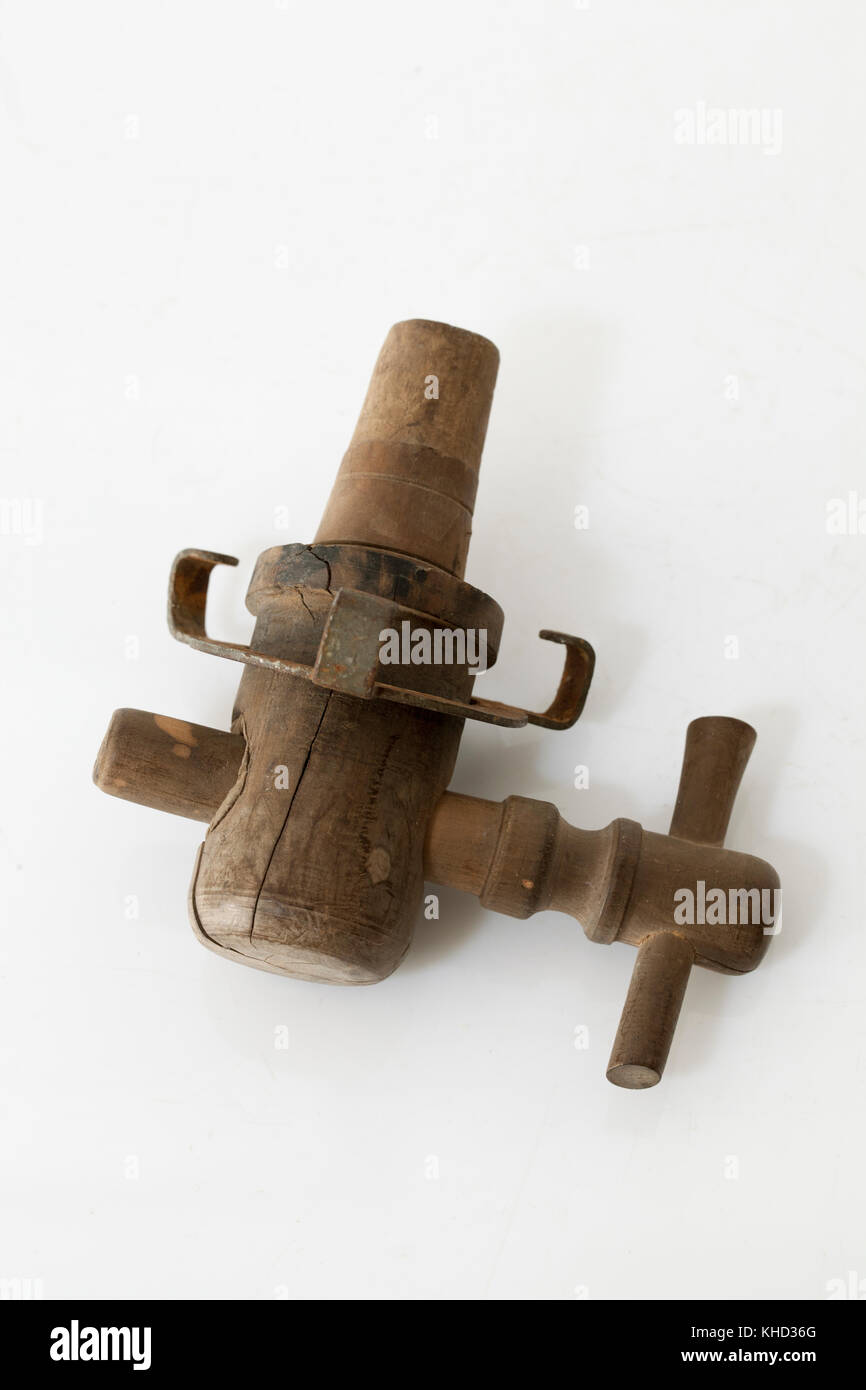 Vintage Wine or Beer Barrol Spigot Plug Tap Stock Photo - Alamy
