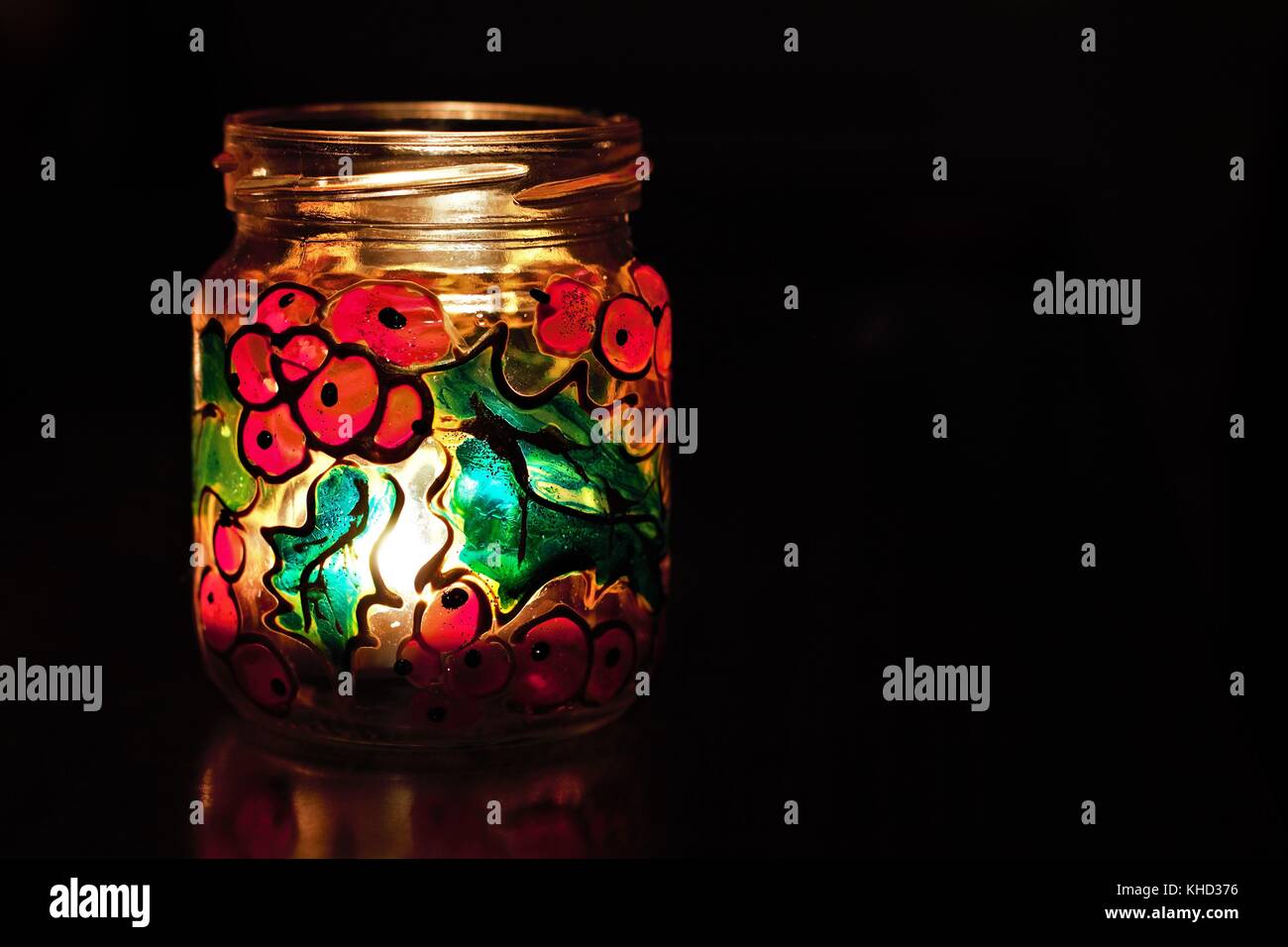 romantic candle,lampion ,handmade Stock Photo - Alamy