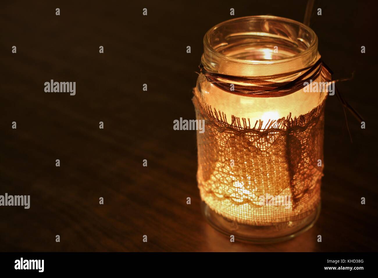 romantic candle,lampion ,handmade Stock Photo - Alamy