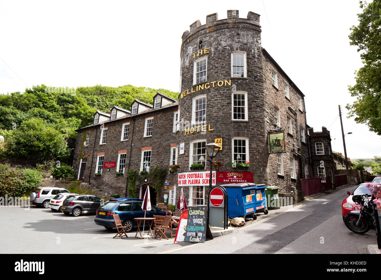 The Wellington Hotel (16th-century). Boscastle. Cornwall. England Stock ...
