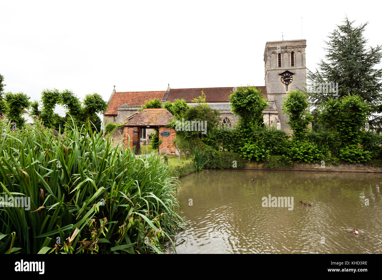 St. Mary's Church, Haddenham. Haddenham. Buckinghamshire. England Stock ...