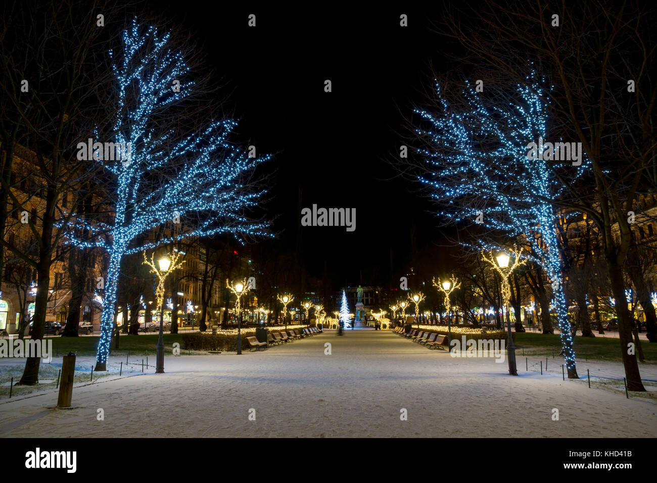 Christmas decorations in Helsinki Stock Photo - Alamy