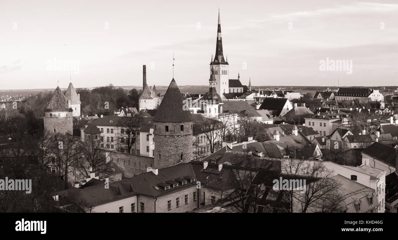 Tallinn, Estonia old city landscape Stock Photo - Alamy