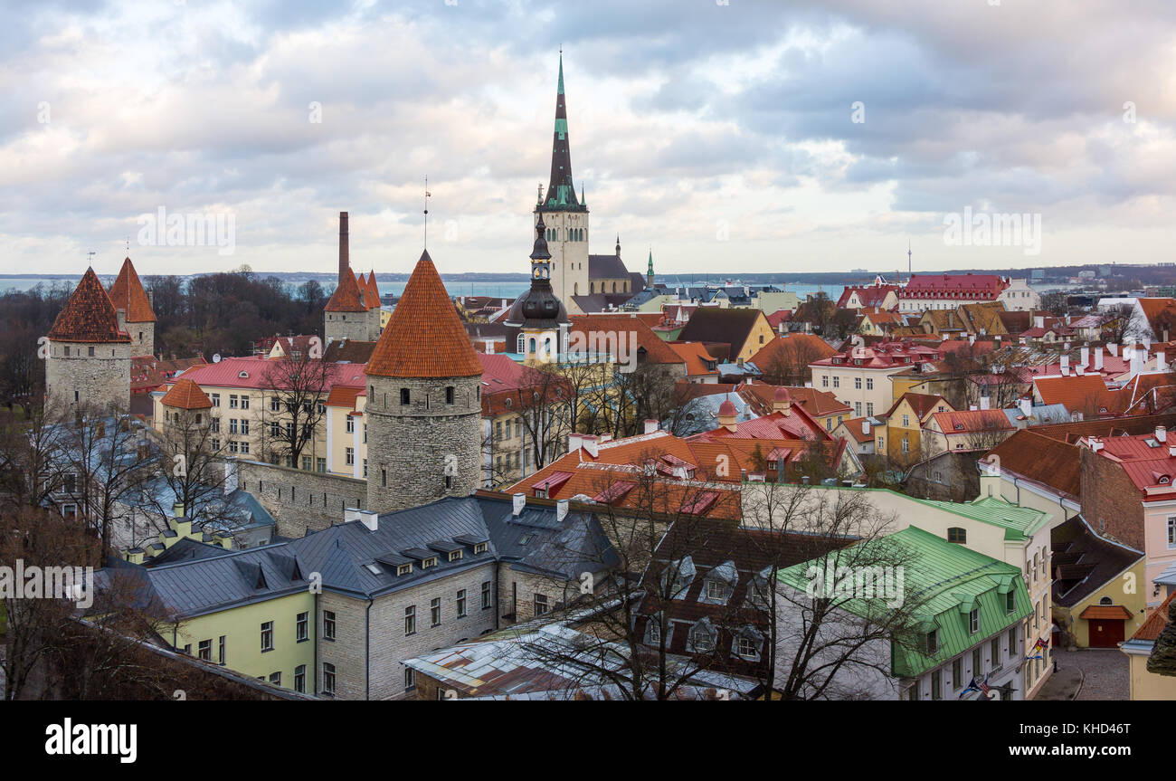Tallinn, Estonia old city landscape Stock Photo - Alamy