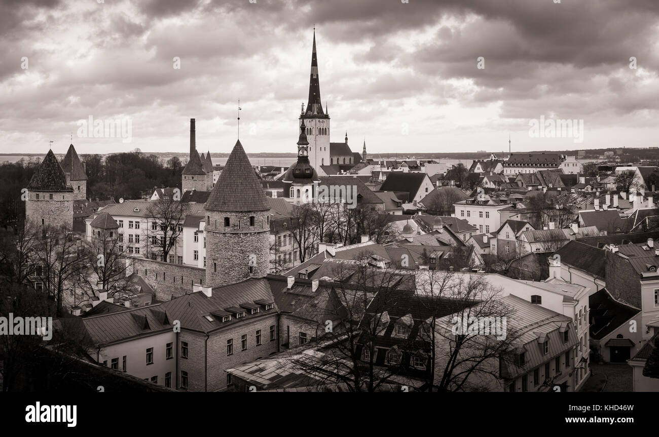 Tallinn, Estonia old city landscape Stock Photo - Alamy