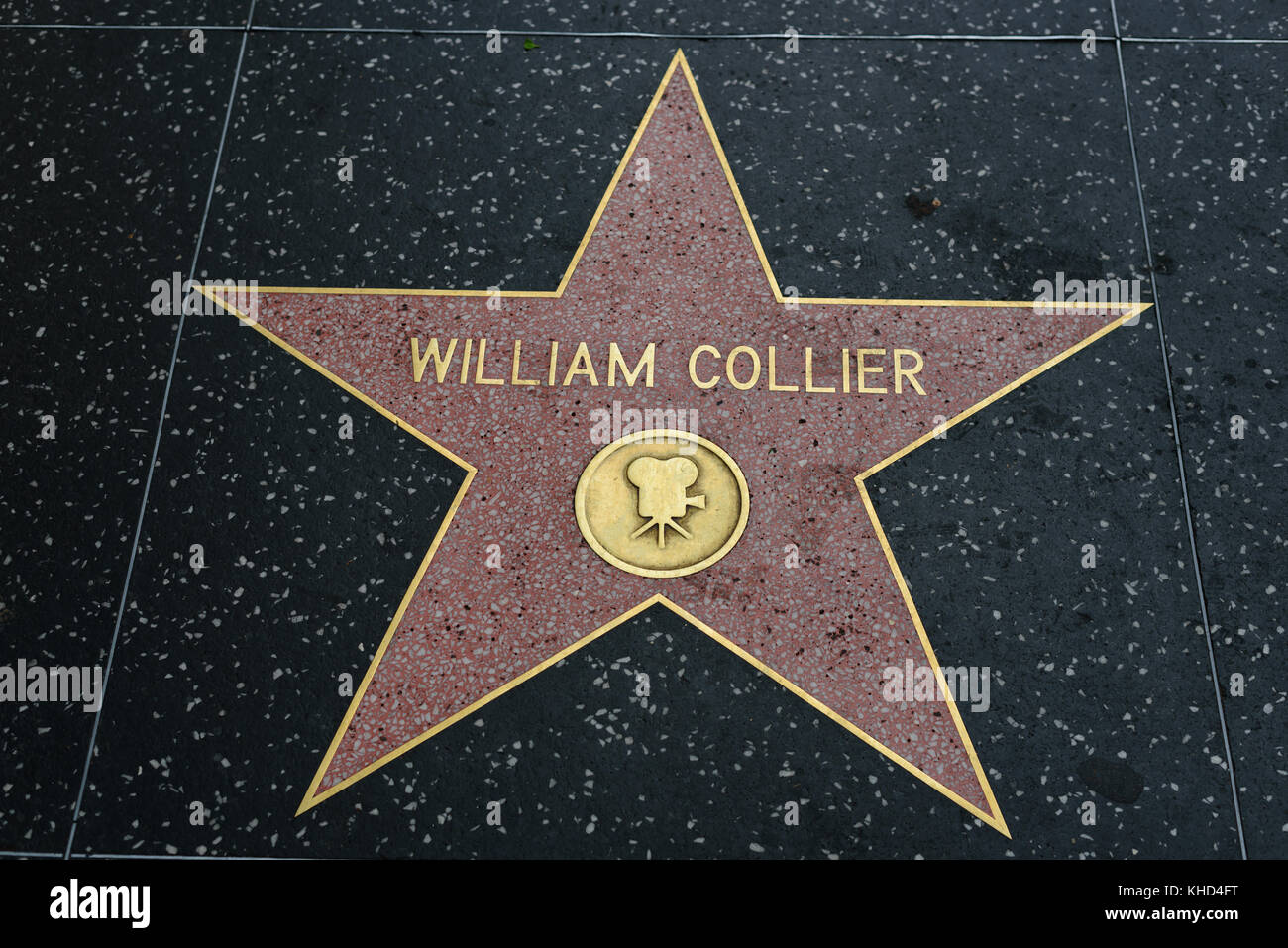 HOLLYWOOD, CA - DECEMBER 06: William Collier star on the Hollywood Walk ...