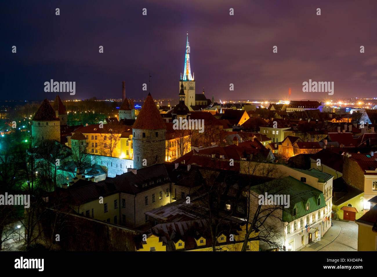 Tallinn old town from Patkul lookout Stock Photo - Alamy