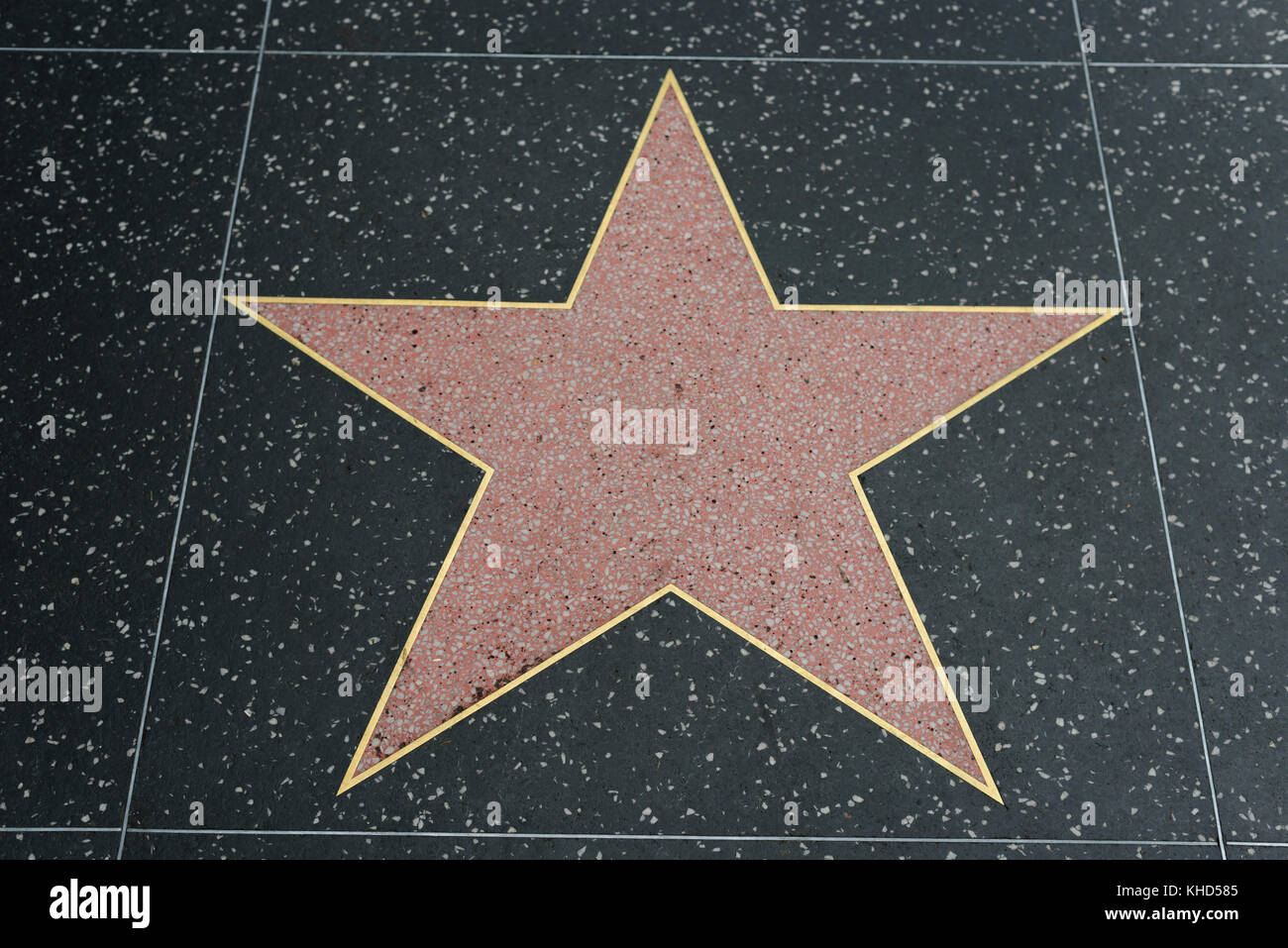 HOLLYWOOD, CA - DECEMBER 06: Empty star on the Hollywood Walk of Fame ...