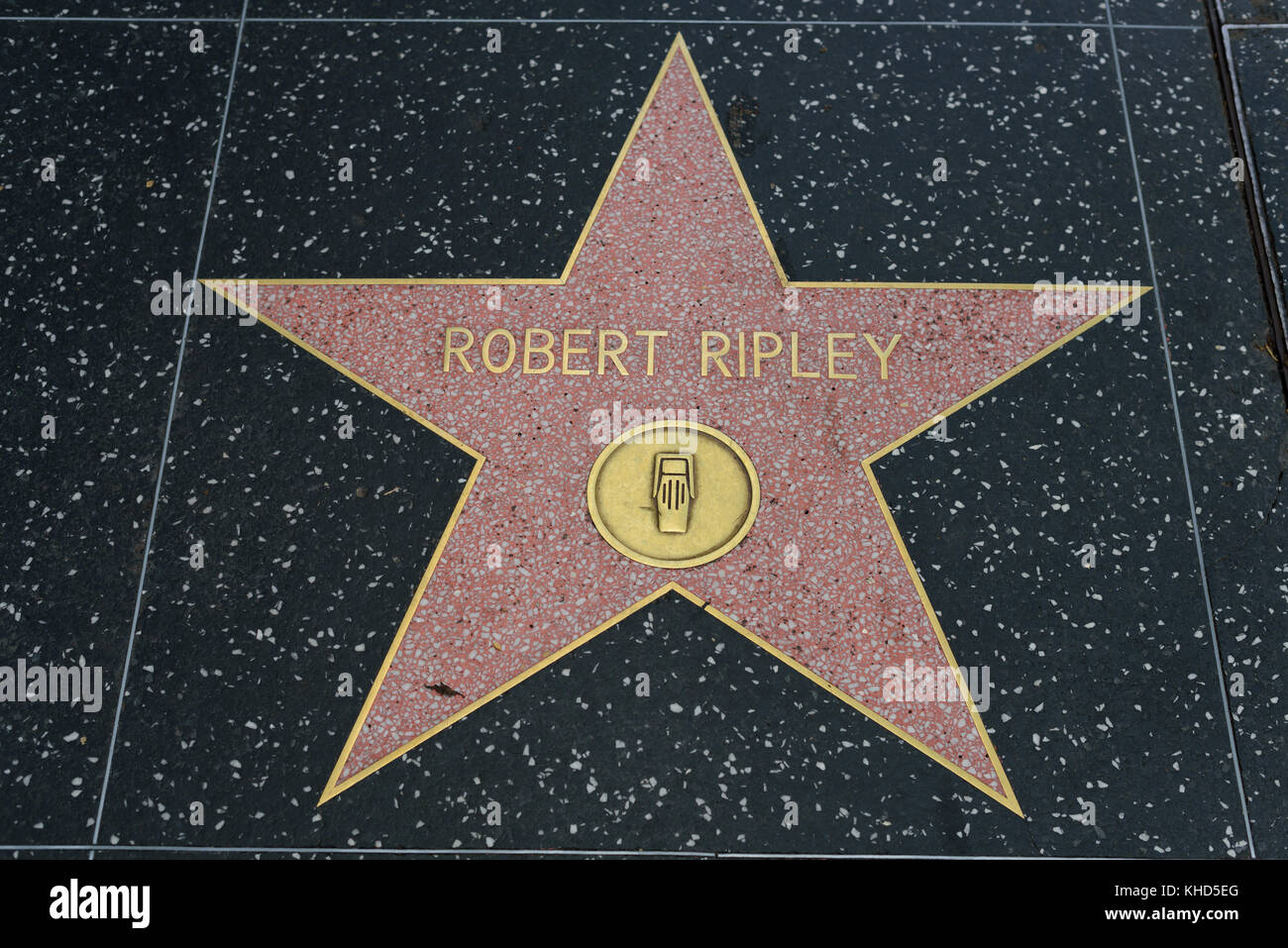 HOLLYWOOD, CA - DECEMBER 06: Robert Ripley star on the Hollywood Walk ...