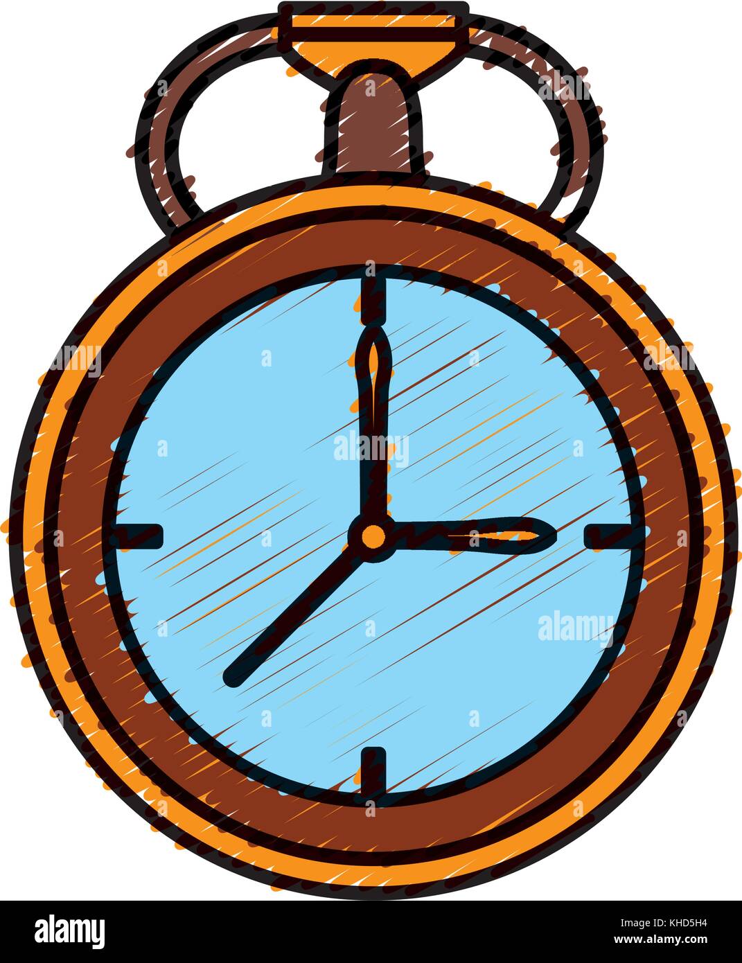 Vintage hand clock Stock Vector Image & Art - Alamy