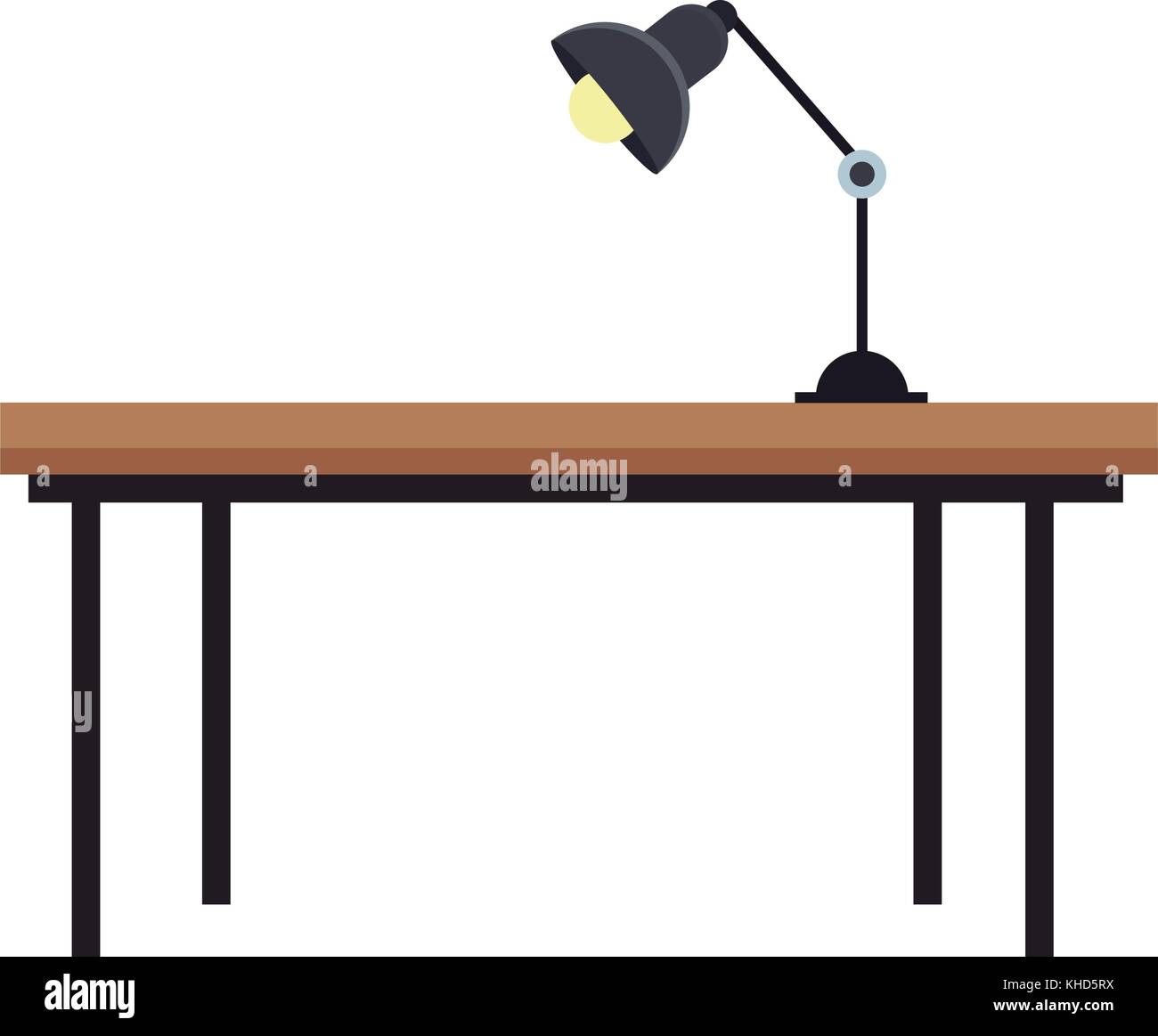 Office light lamp on desk Stock Vector Image & Art - Alamy