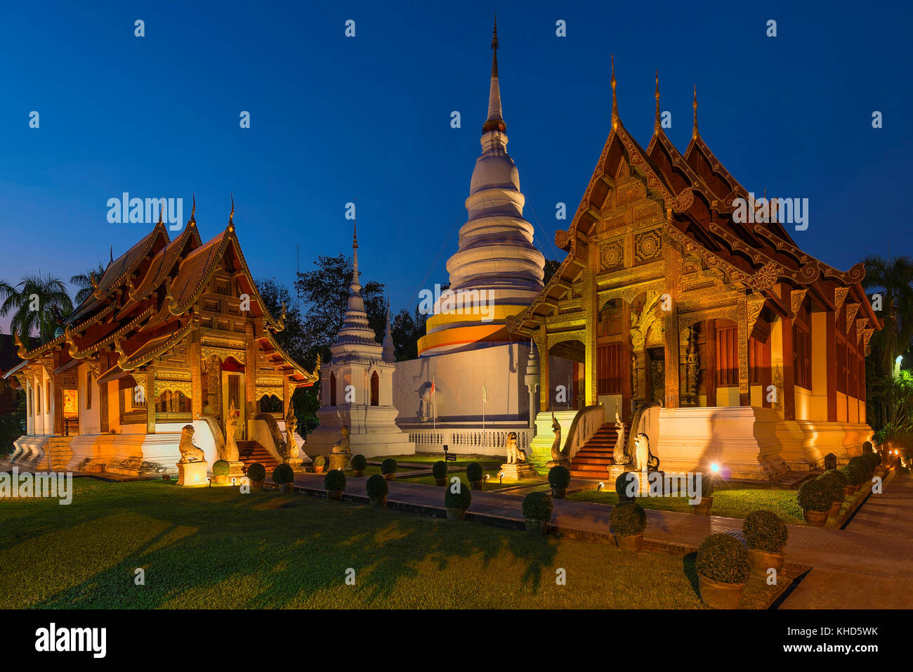 Wat Phra Sing Chiang Mai Thailand Stock Photo - Alamy