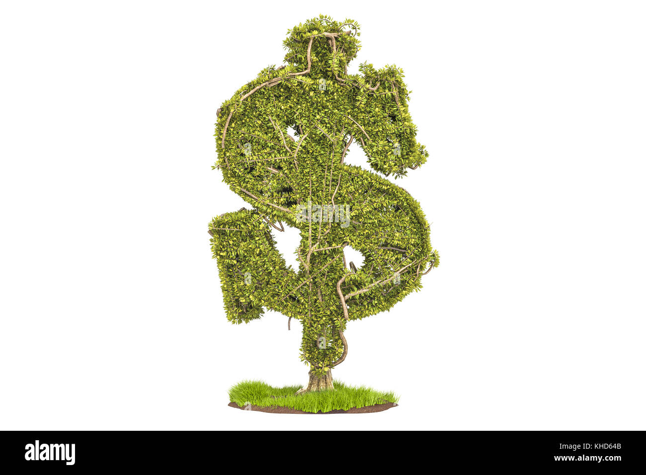 Money tree dollars in white hi-res stock photography and images - Alamy