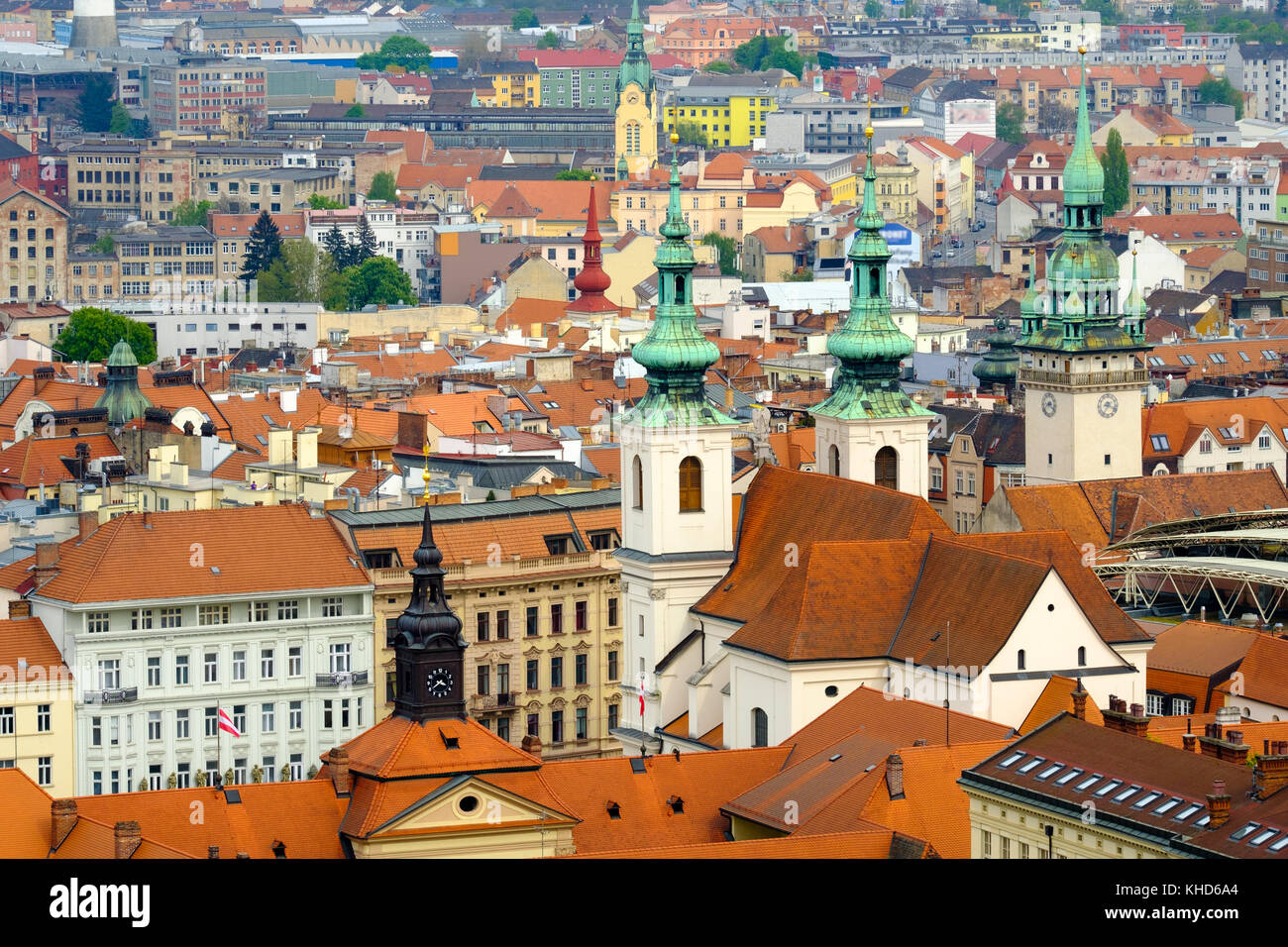 Brno day time old city landscape Stock Photo - Alamy