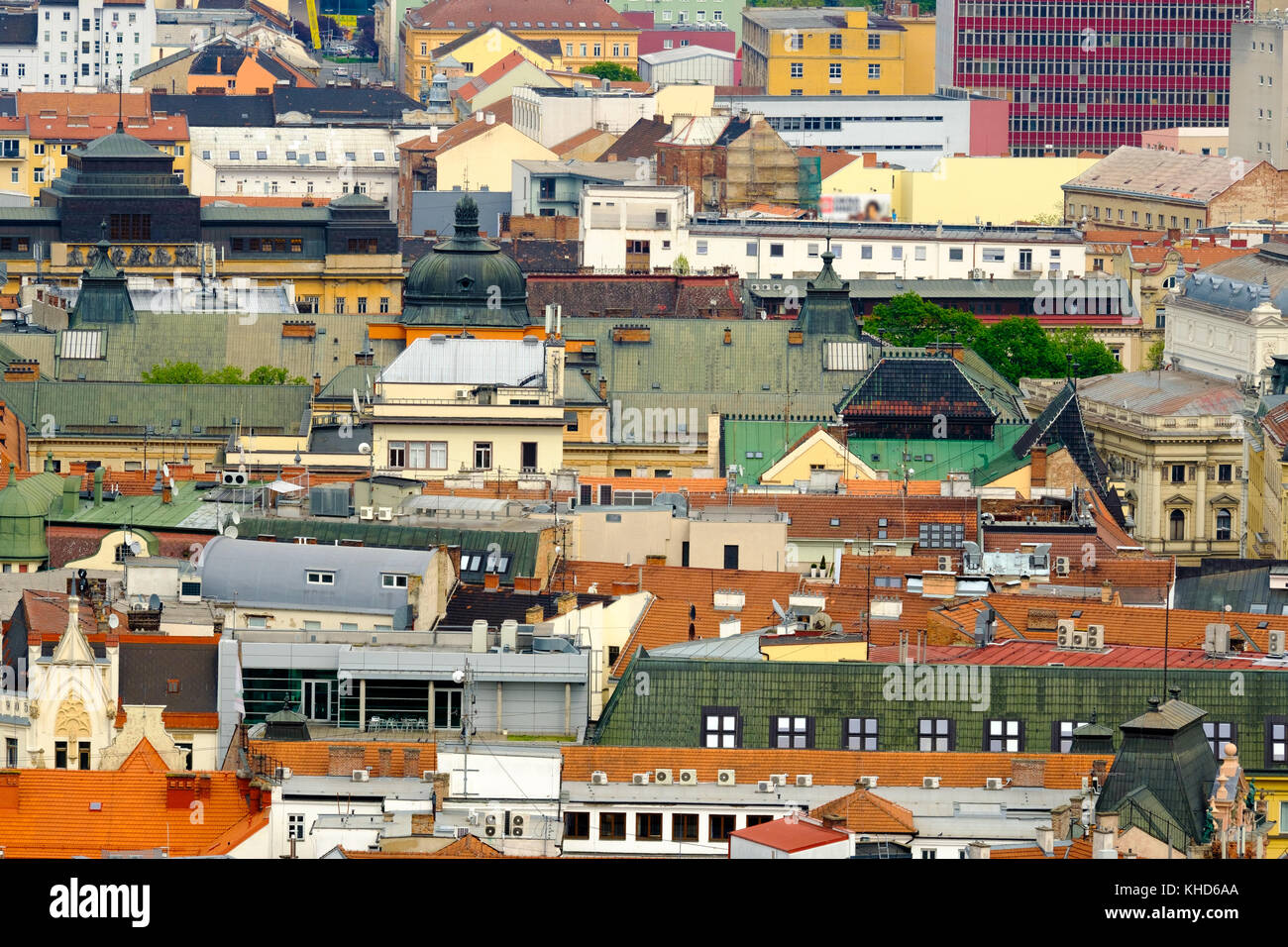 Brno day time old city landscape Stock Photo - Alamy
