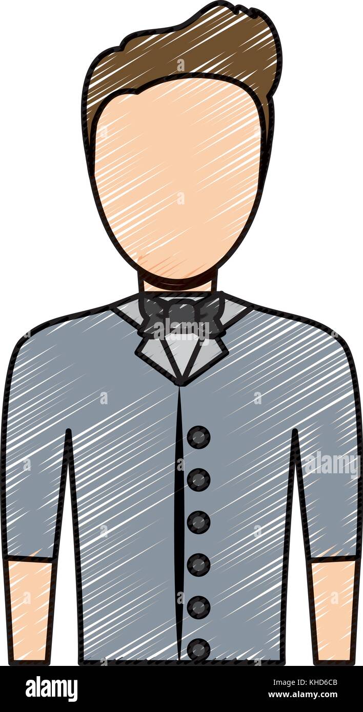 waiter man vector illustration Stock Vector Image & Art - Alamy