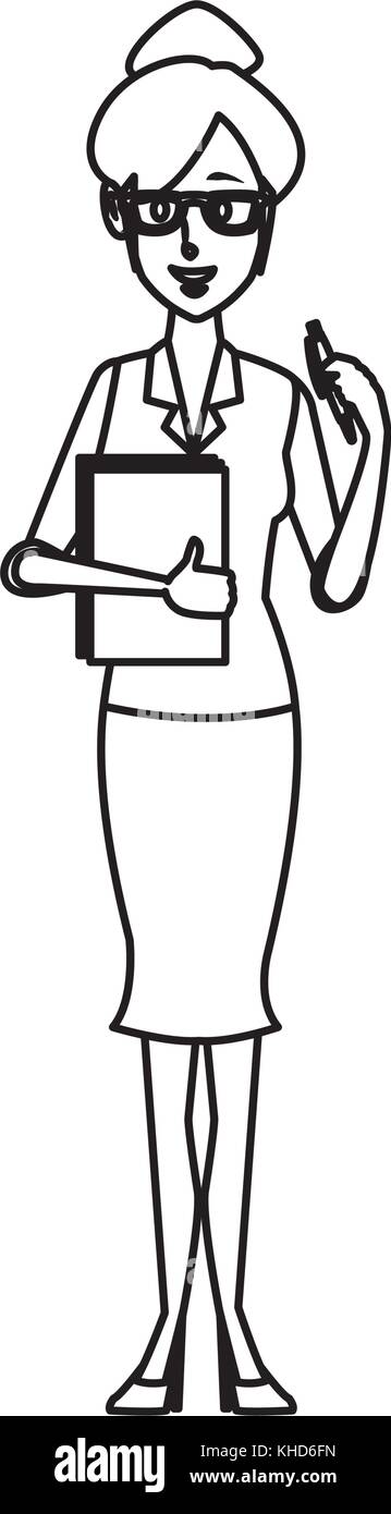 Black woman business documents Stock Vector Images - Alamy