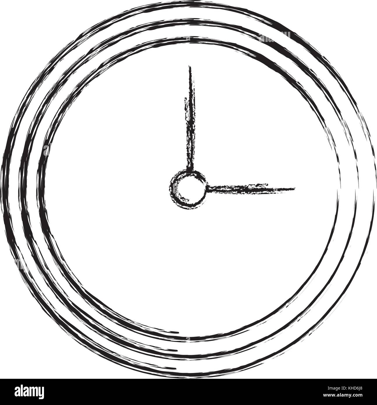 Wall clock isolated Stock Vector Image & Art - Alamy