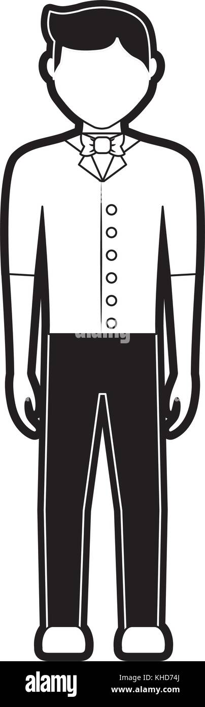 waiter man vector illustration Stock Vector Image & Art - Alamy