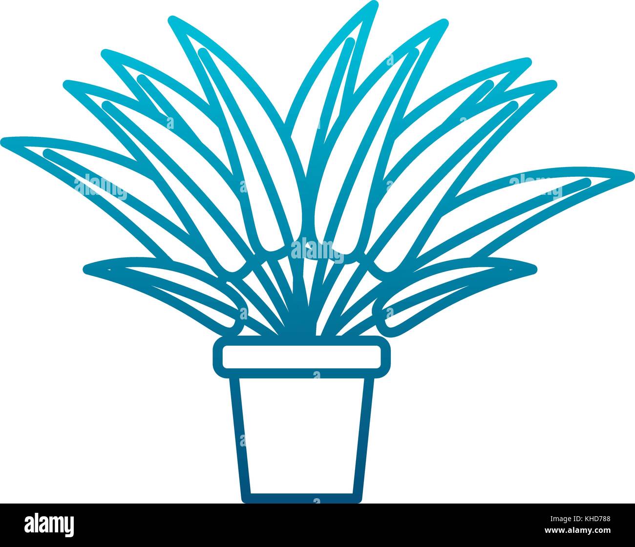 Plant in vase Stock Vector Image & Art - Alamy