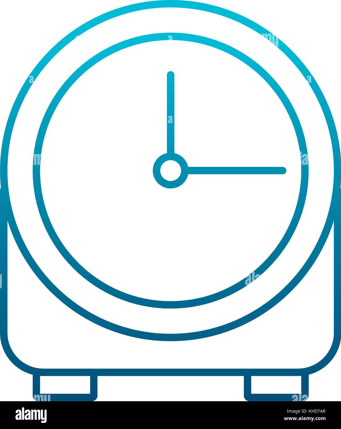 Desk clock isolated Stock Vector Image & Art - Alamy