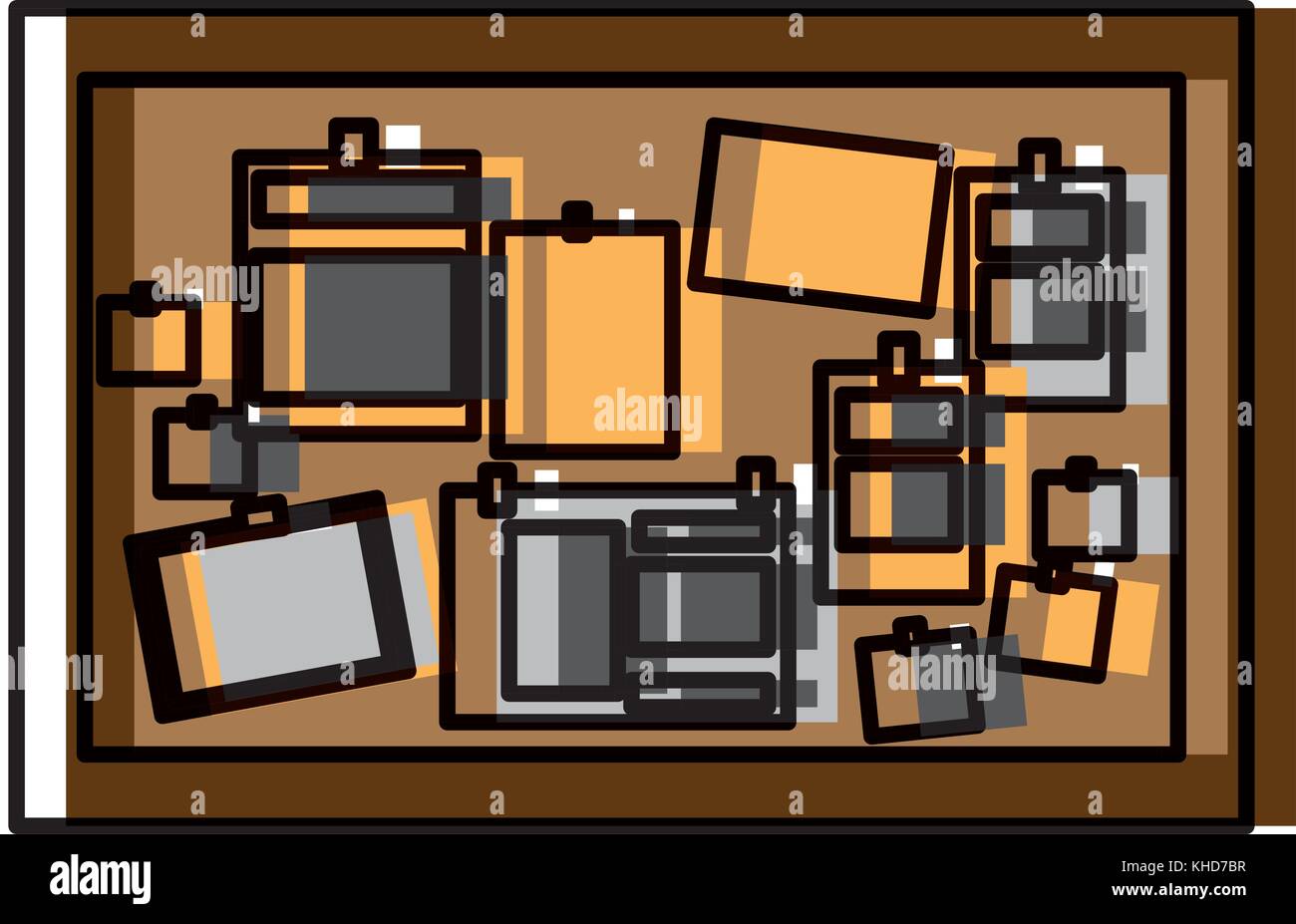 Office cork board Stock Vector Image & Art - Alamy