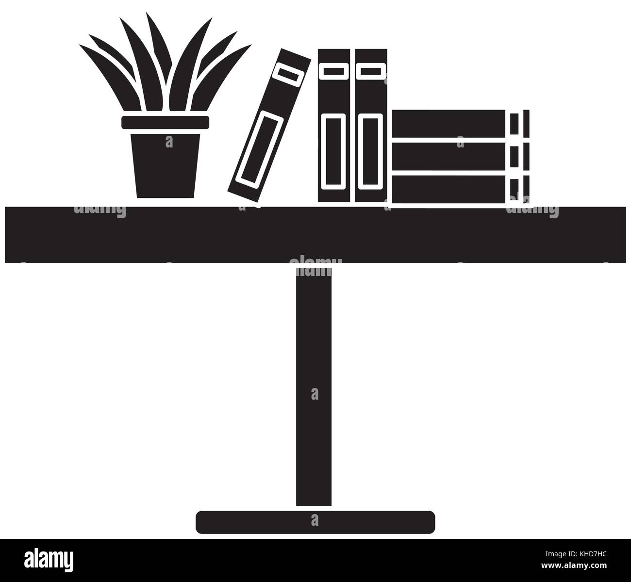 Books on display Stock Vector Images - Alamy