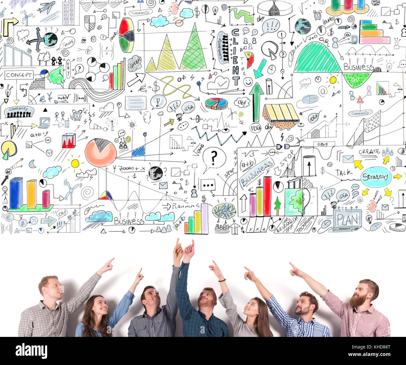 Concept partnership creative work hi-res stock photography and images ...