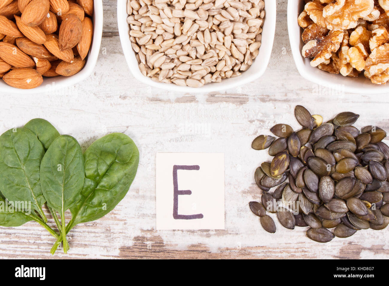 Ingredients containing vitamin E, natural minerals and dietary fiber ...