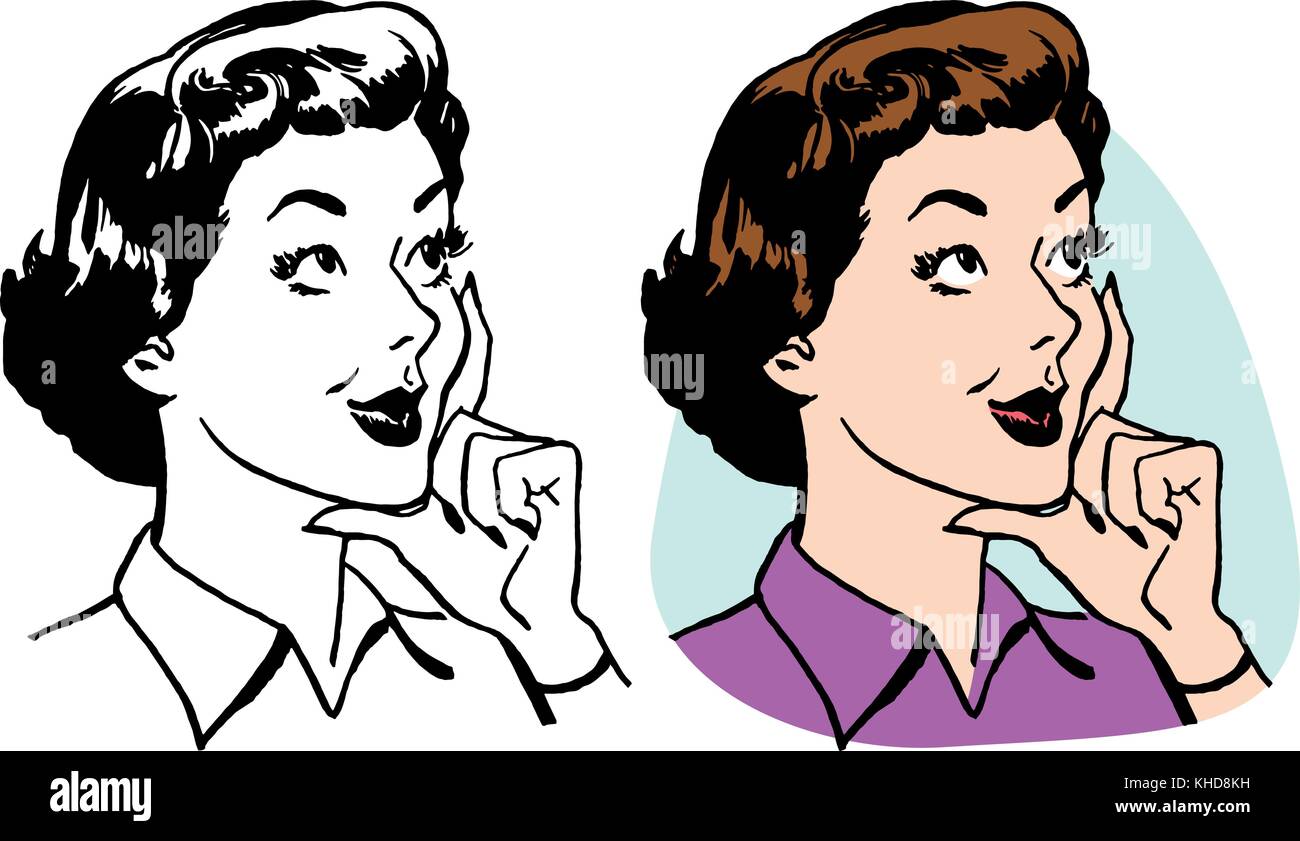 Bemused woman Stock Vector Images - Alamy