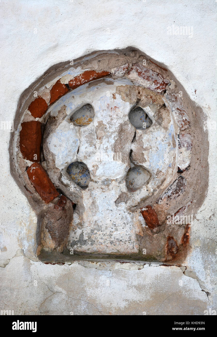 Ancient sign on the wall as a background Stock Photo - Alamy