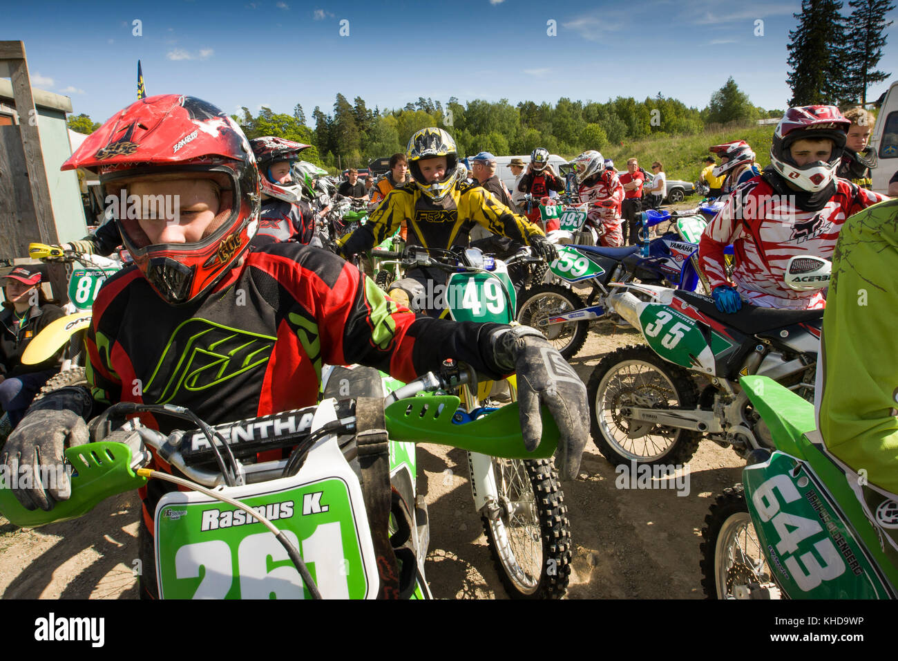 Motocross, Upplands Väsby, Sweden Stock Photo - Alamy