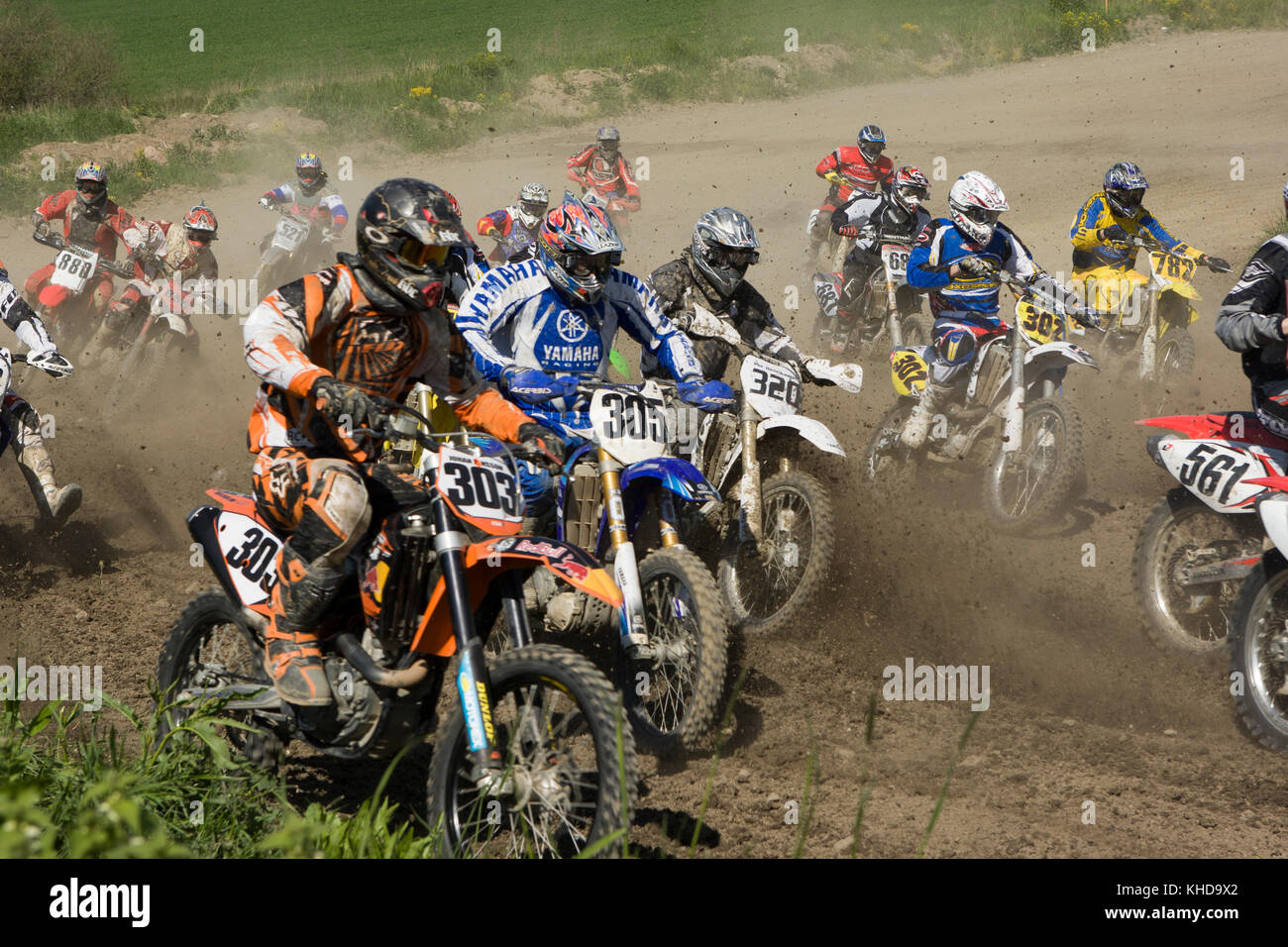 Motocross, Upplands Väsby, Sweden Stock Photo - Alamy