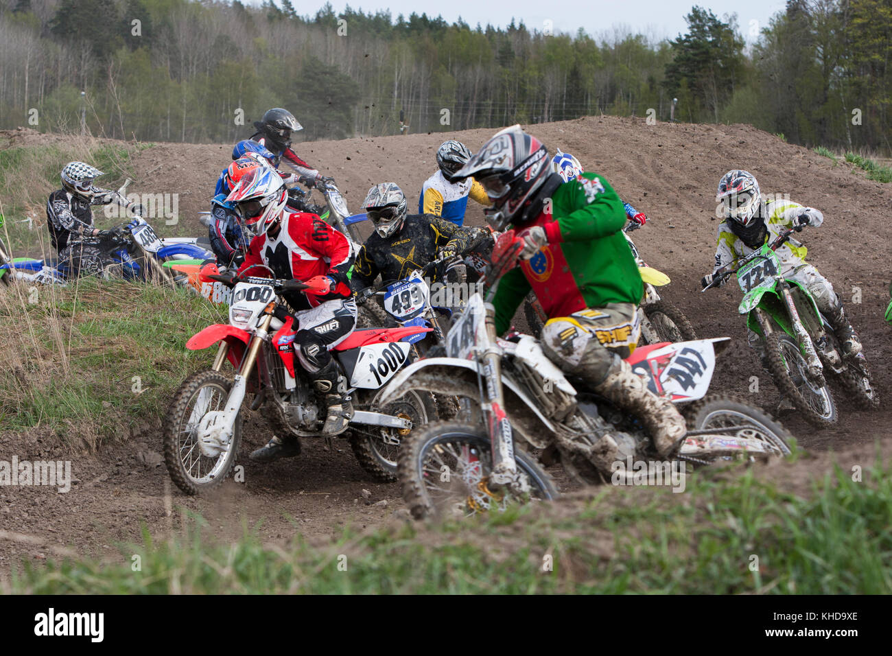 Motocross, Upplands Väsby, Sweden Stock Photo - Alamy