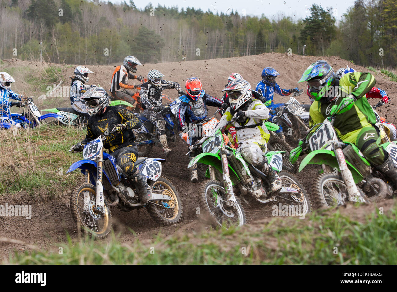 Motocross, Upplands Väsby, Sweden Stock Photo - Alamy