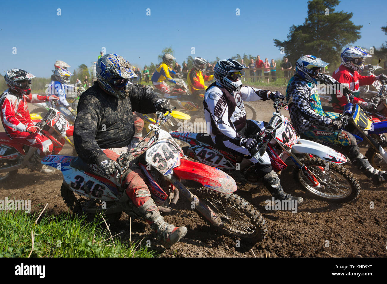 Motocross, Upplands Väsby, Sweden Stock Photo - Alamy