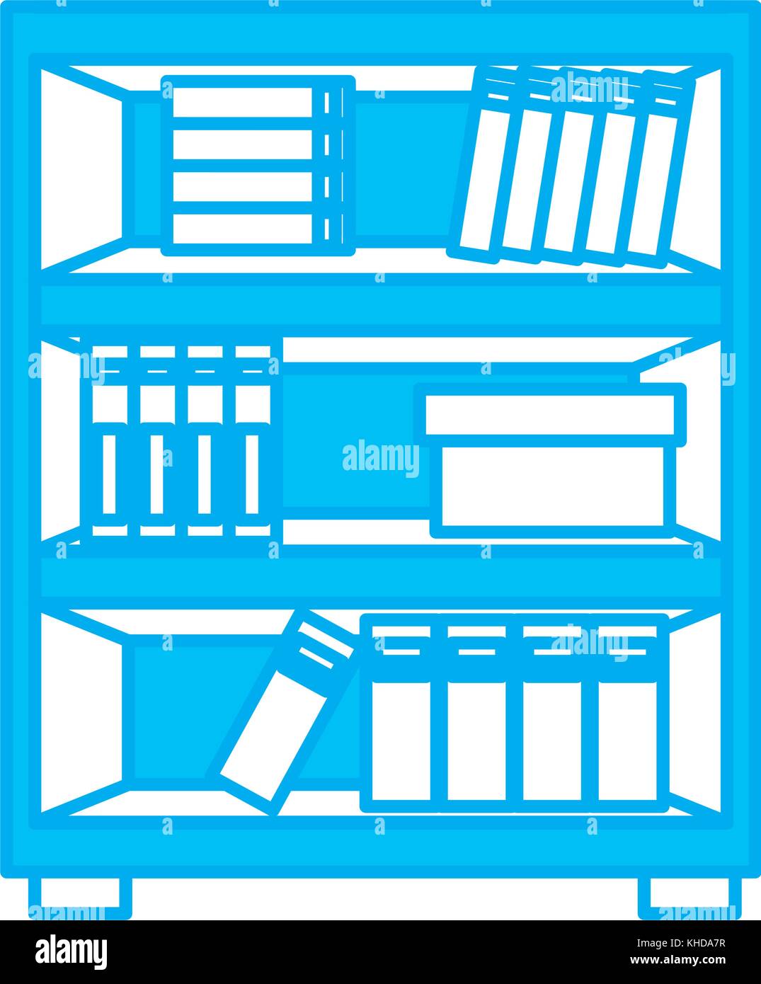 wooden bookcase cabinet Stock Vector Image & Art - Alamy